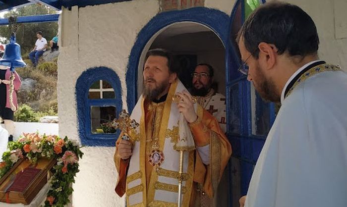 Ο Γλυφάδας Αντώνιος στην πανηγυρίζουσα Αγία Ξενία της Καλαματιανής στη ...