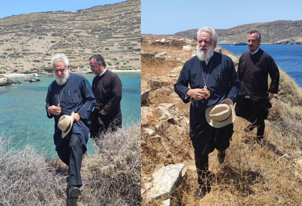 Κύθνος: Ο Σύρου Δωρόθεος στην αρχαιολογική περιοχή Βρυόκαστρο - Βήμα ...