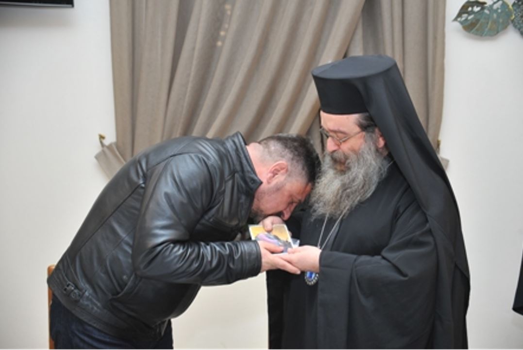Συνάντηση Χίου Μάρκου με τον Υφυπουργό Εθνικής Αμύνης Νίκο Χαρδαλιά ...