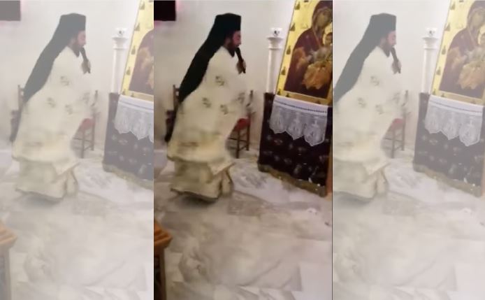 "Ανάστα ο Θεός" και αρχίζει να σπάει τα πιάτα ο παπάς μέσα στην ...