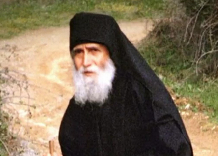 Άγιος Γέροντας Παΐσιος - Χειρόγραφο πάνω σε φωτογραφία της Αγίας Σοφίας ...