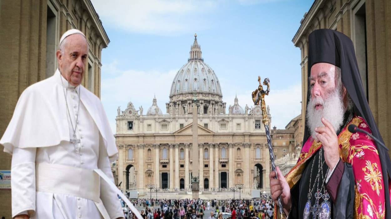 ΒΑΤΙΚΑΝΟ: Πάπας και Πατριάρχης μαζί! Οικουμενιστική συνάντηση κορυφής ...