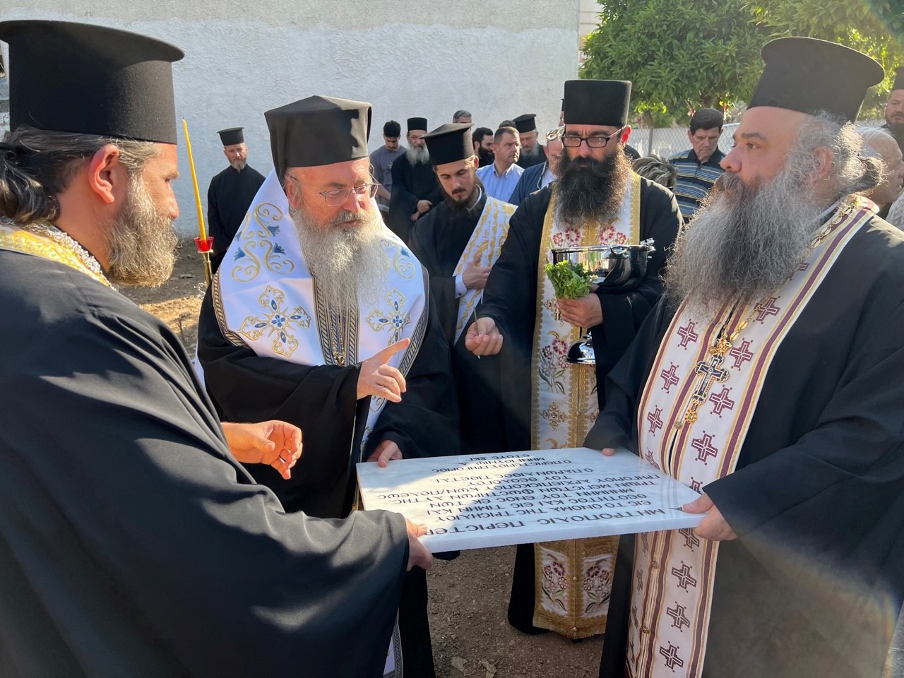 Τοποθετήθηκε ο θεμέλιος λίθος για τη Μονή Αγίου Γρηγορίου του Θεολόγου ...