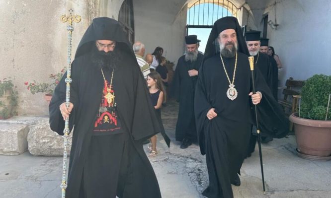 Πανήγυρις Ι.Μ. Προφήτου Ηλιού Θήρας και Ενθρόνιση του νέου Καθηγουμένου ...