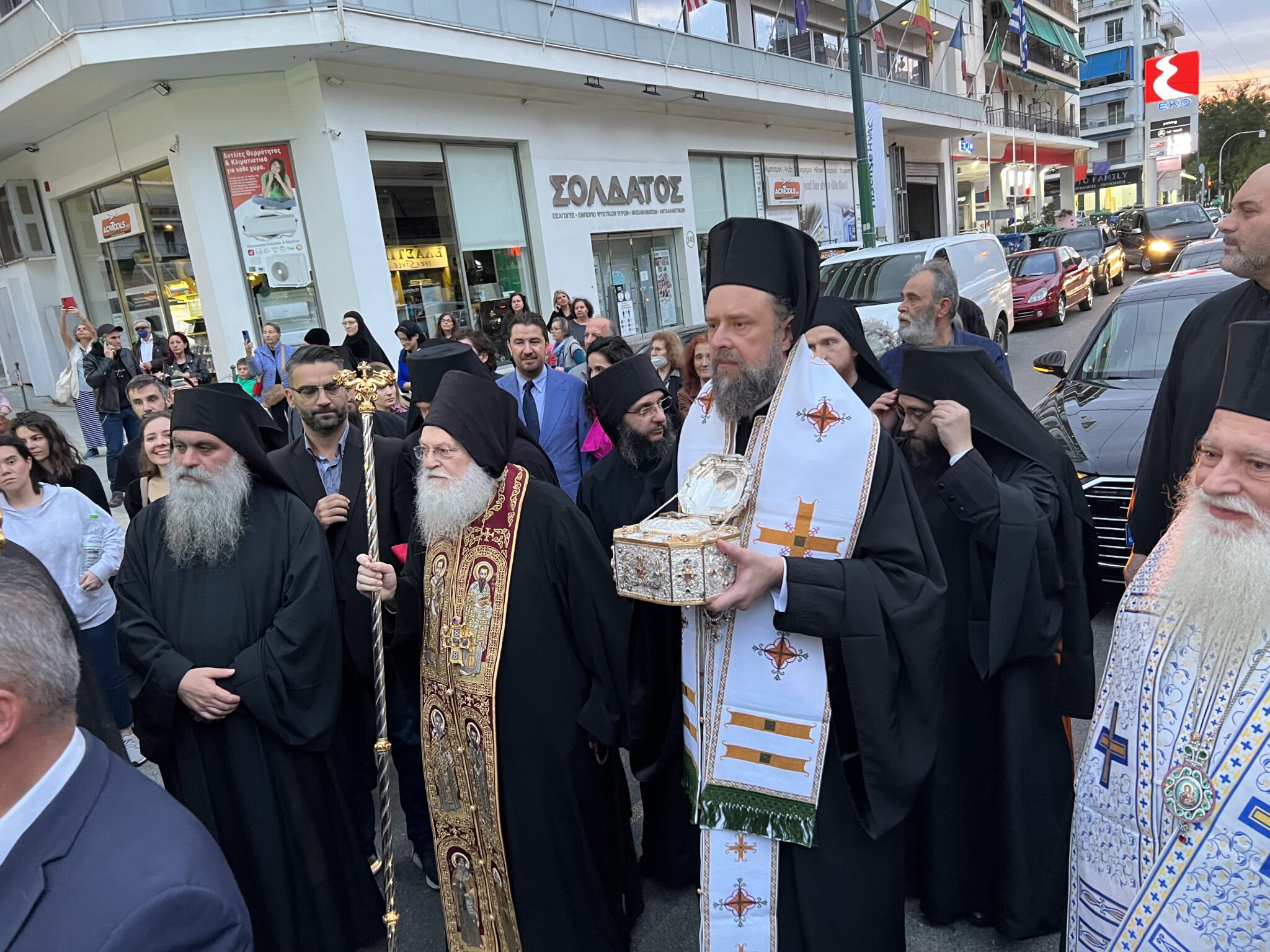 Η ΤΙΜΙΑ ΚΑΡΑ ΤΟΥ ΑΓΙΟΥ ΙΩΑΝΝΟΥ ΧΡΥΣΟΣΤΟΜΟΥ ΣΤΟΝ ΑΓΙΟ ΕΛΕΥΘΕΡΙΟ ΑΧΑΡΝΩΝ ...