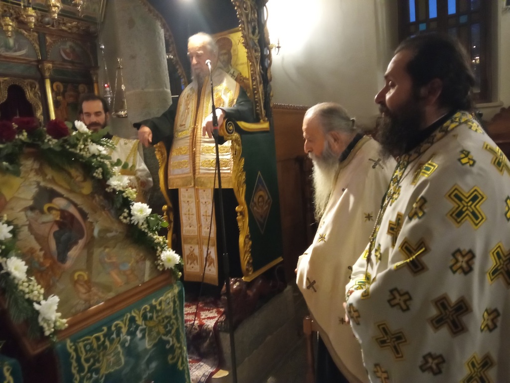 Κύμη: Αρχιερατικός Εσπερινός Αγίου Στεφάνου στην Ιερά Μονή ...