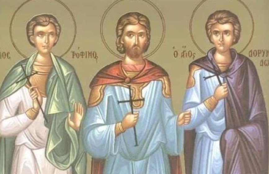 19 Σεπτεμβρίου – Γιορτή σήμερα: Άγιοι Τρόφιμος, Σαββάτιος και Δορυμέδων ...