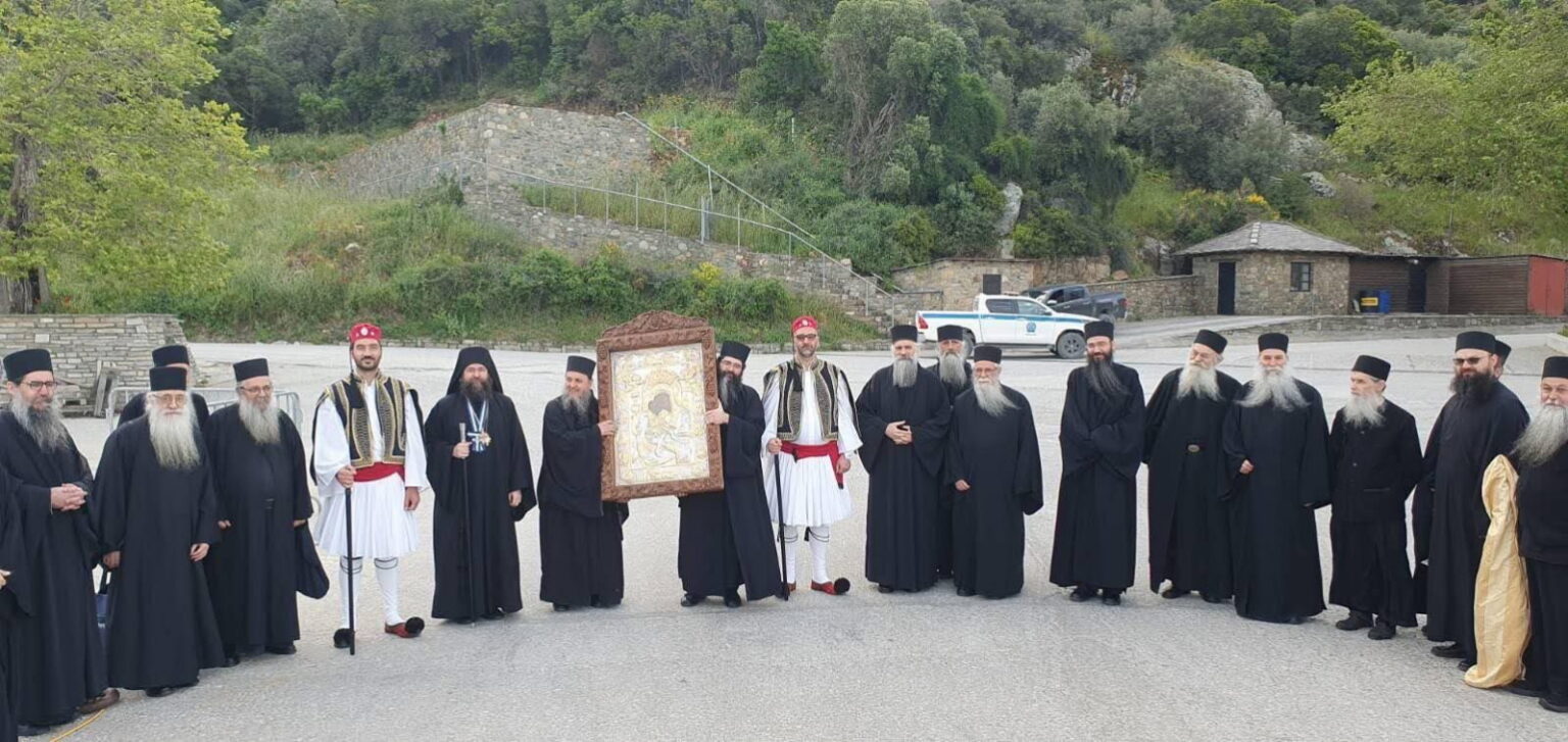Ιστορική Υποδοχή της Θαυματουργής Εικόνας «Άξιον Εστί» από το Αγιον ...