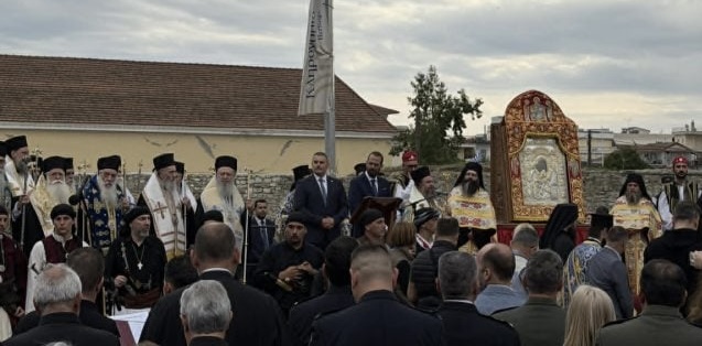Ιστορική Υποδοχή της Θαυματουργής Εικόνας «Άξιον Εστί» από το Αγιον ...